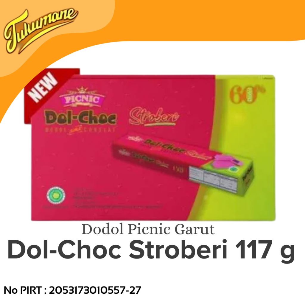 Jual Dodol Garut Stroberi 117 g Dodol Picnic Rasa Stroberi Dol-Choc ...