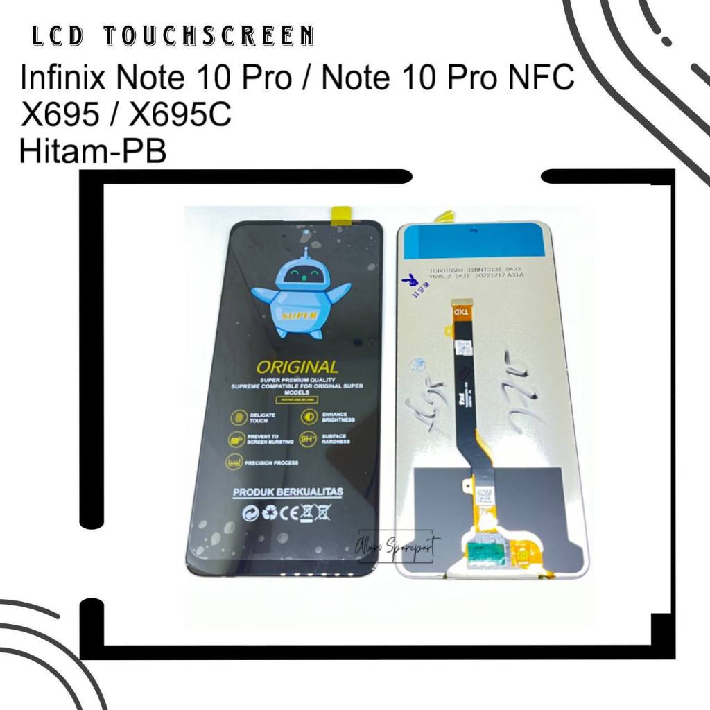 Jual LCD TOUCHSCREEN INFINIX NOTE 10 PRO / NOTE 10 PRO NFC X695 X695C FULLSET | Shopee Indonesia