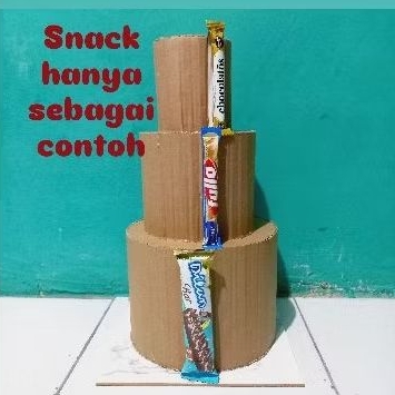 Jual Kerangka Tower Snack Premium Tart Dummy cake kardus motif marmer ...