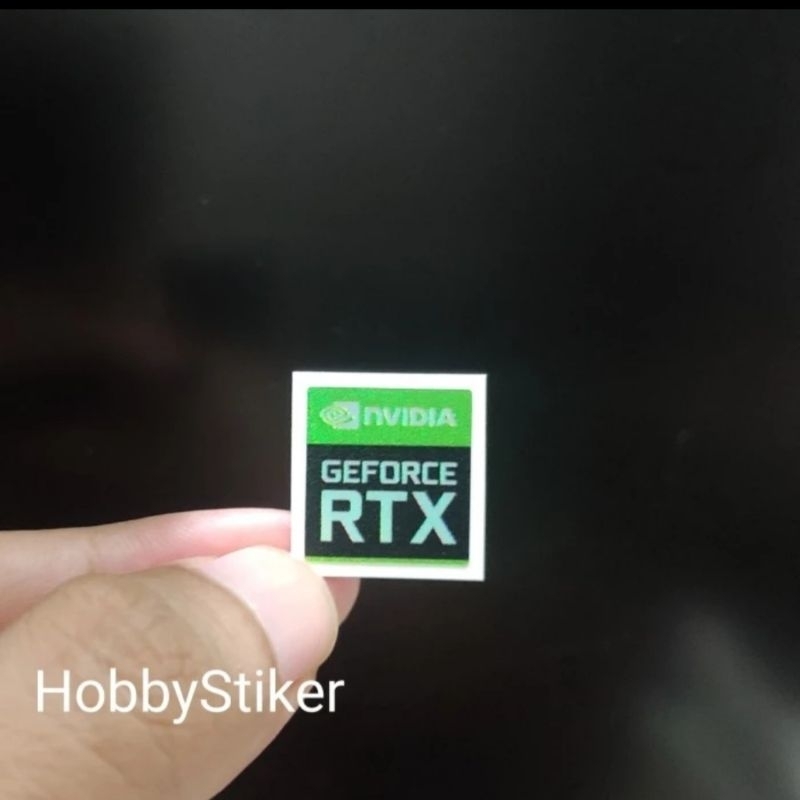 Jual Stiker nvidia rtx kotak custom efek hologram untuk pc laptop ...