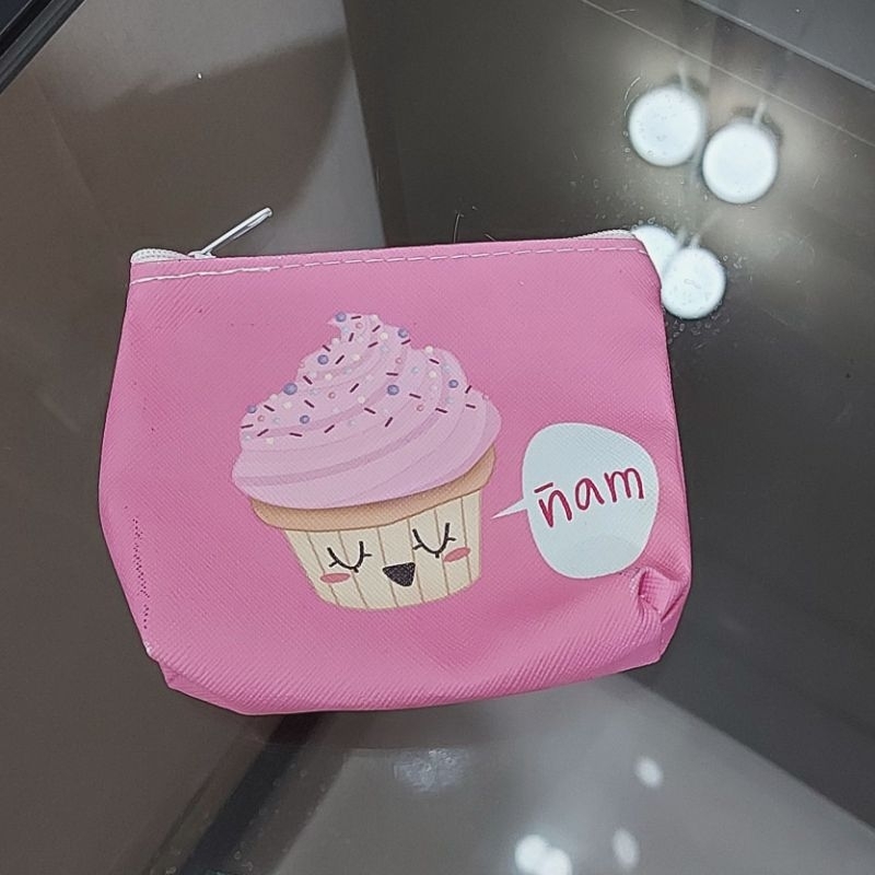 Jual Cupcake pouch (new) coin pouch / mini pouch / pink wallet | Shopee ...