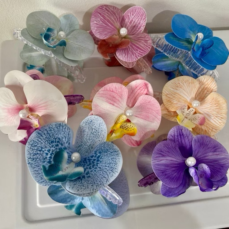 Jual Jepit rambut JEDAI ANGGREK JUMBO 11 CM PREMIUM LATEX / Orchid hair ...