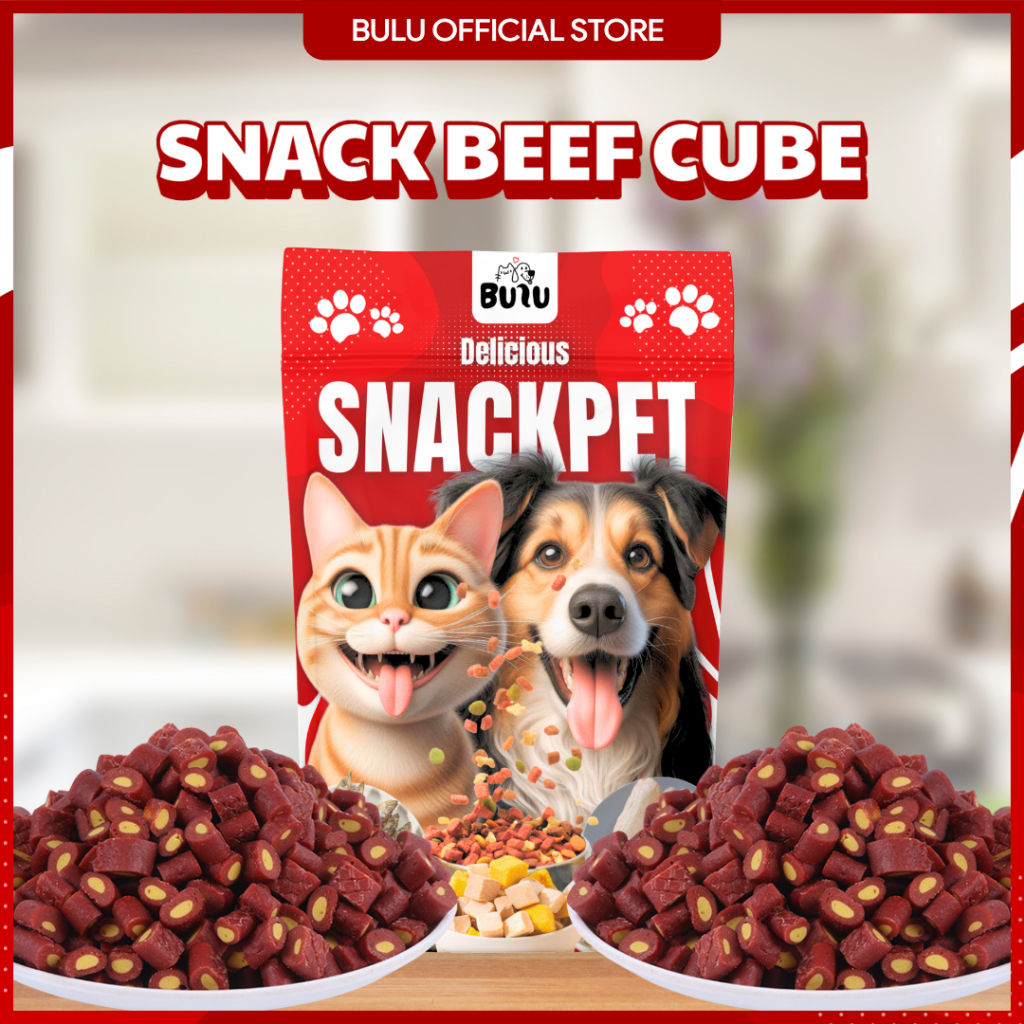 Jual KAKOBAS Beef Cube Cemilan Anjing 100gr - Snack Daging Sapi Cube ...