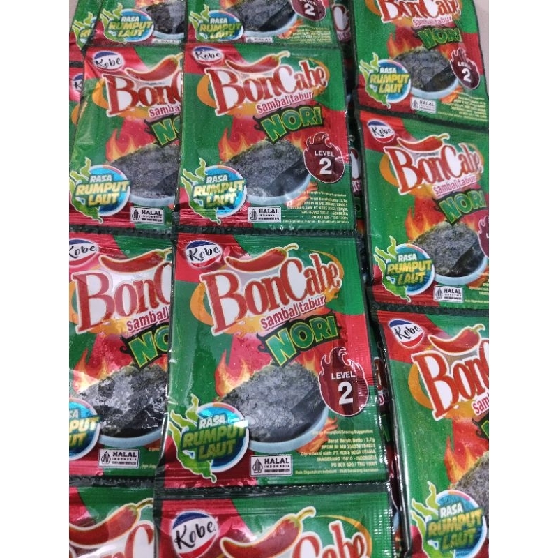 Jual Bon Cabe Level 2-50 1 renceng isi 12 sachet @5, 5 gr | Shopee ...