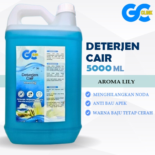 Jual Detergen Cair 5 Liter Deterjen Laundry Detergent Liquid Sabun Cuci Baju | Shopee Indonesia