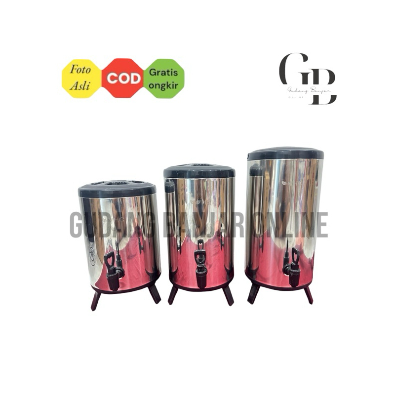 Jual (COD) Tempat Dispenser Air / Milk tea bucket merk hc kapasitas 8 ...