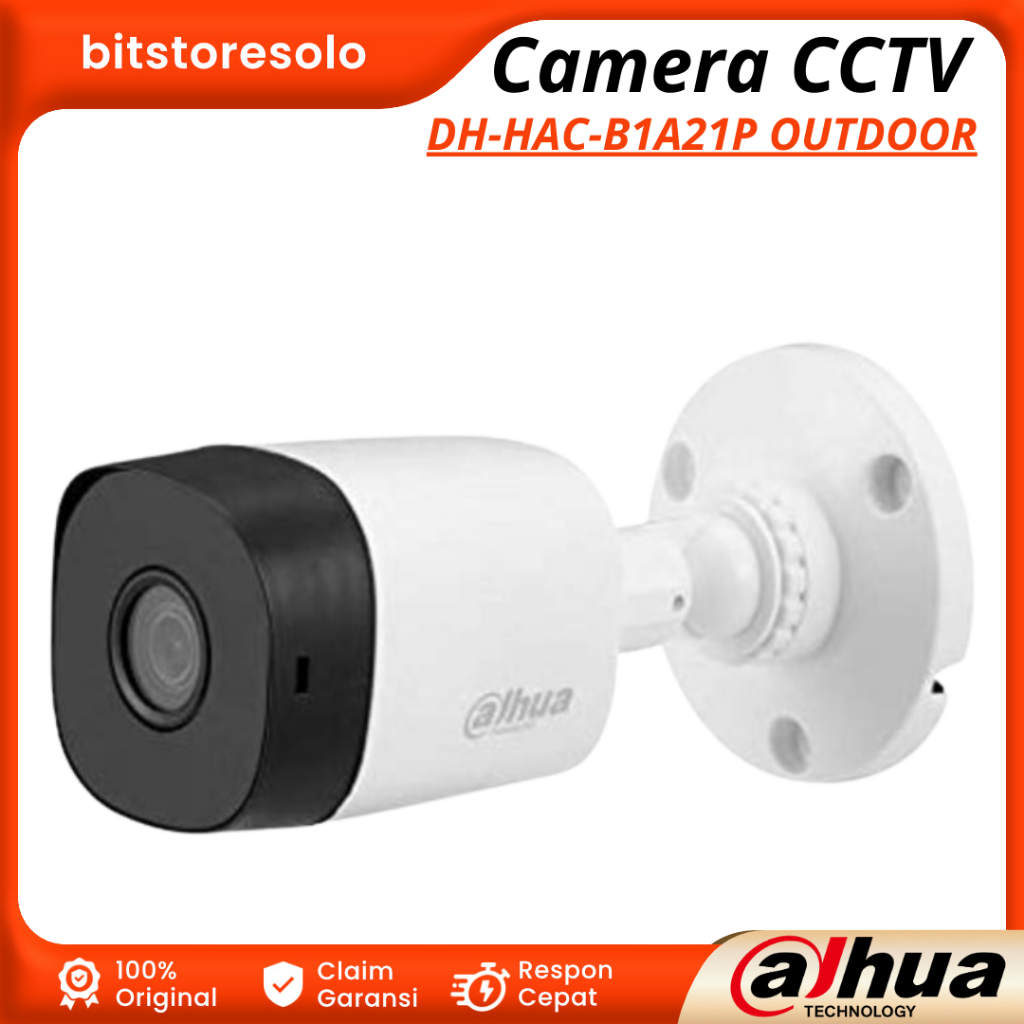 Jual Kamera Camera CCTV Dahua Cooper 2 mp Outdoor DH-HAC-B1A21P 1080P ...