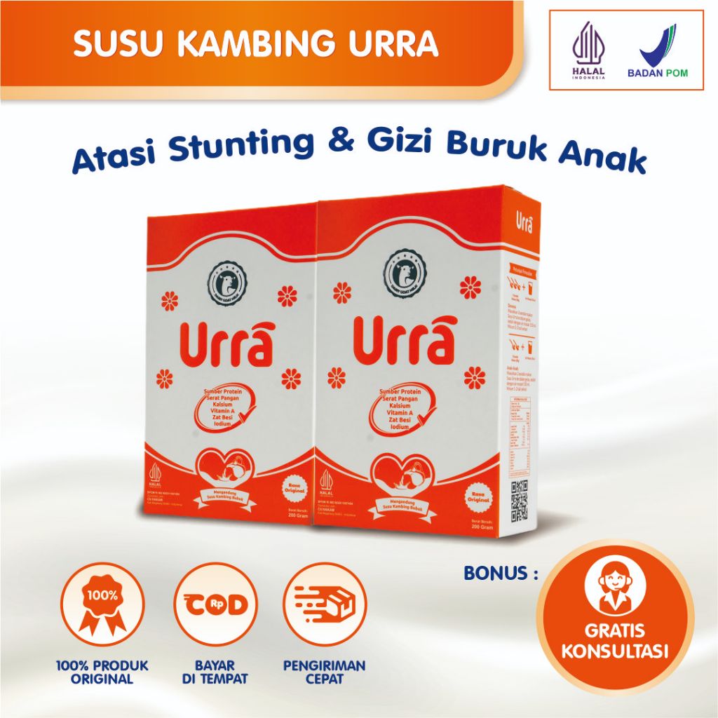 Jual Susu Kambing Urra Original - Susu Tumbuh Kembang Anak Atasi ...