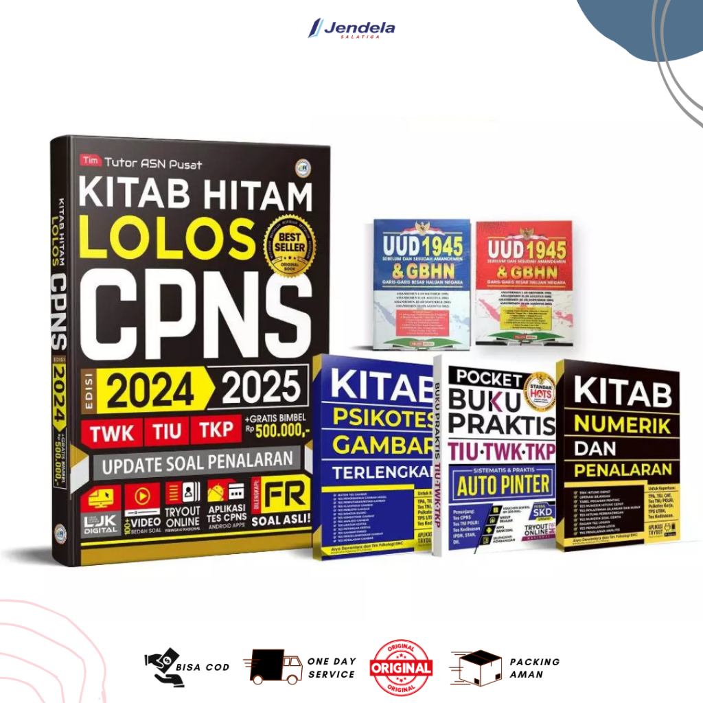 Jual Kitab Hitam CPNS 2024 2025 Update Materi Permen RB Terbaru - Buku ...