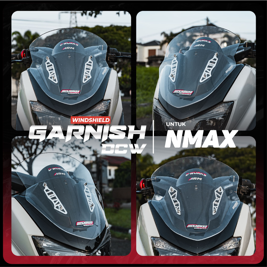 Jual Docilworks - Garnish Bracket untuk windshield visor Nmax NEW & OLD ...