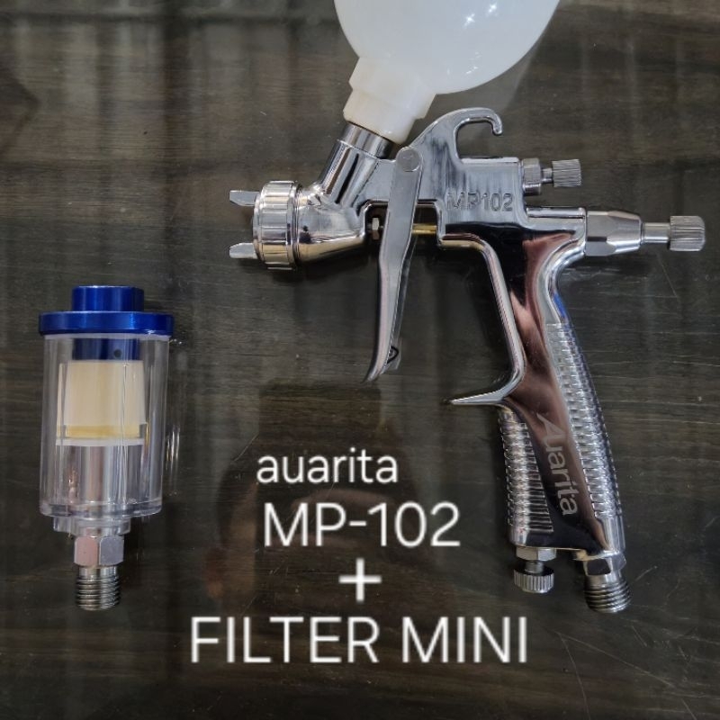 Jual Spray Gun Auarita MP102 Plus Filter Mini | Shopee Indonesia