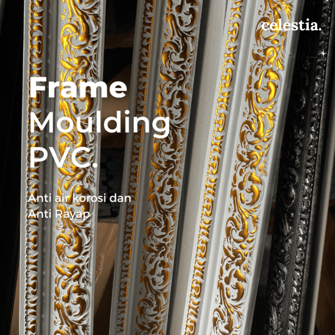Jual Moulding Frame PVC Untuk Tembok Kaca Bevel Anti Korosi /Anti Rayap ...