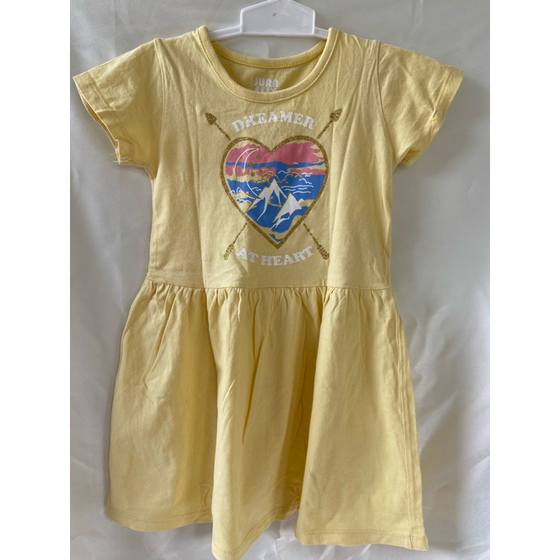 Jual Dress Warna Kuning Motif Love | Shopee Indonesia