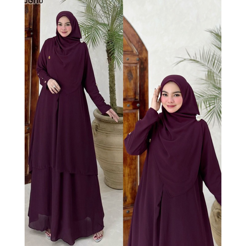 Jual NEW SAKINAH SET GAMIS MELAYU BY HIJABIKA TERBARU ORIGINAL GAMIS ...