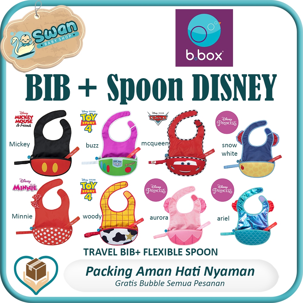 Jual BBox B Box Travel Bib + Spoon Disney Edition | Shopee Indonesia