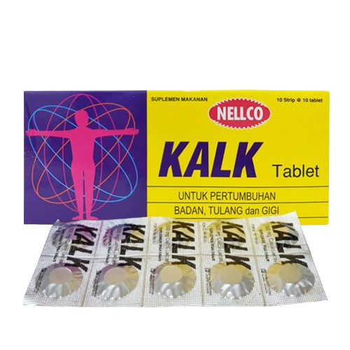 Jual KALK NELLCO 500MG MINT TAB 100S ( 1 STRIP = 10 TABLET) | Shopee ...