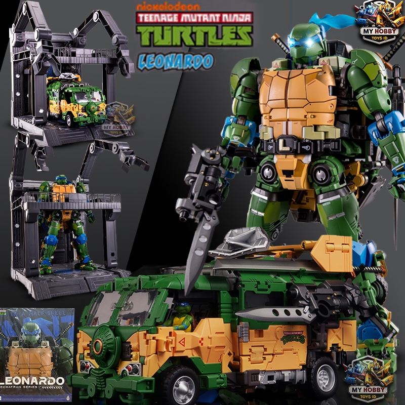 Jual Action Figure Robot Mecha Kura-Kura Ninja Leonardo Teenage Mutant Turtle Transformable ...
