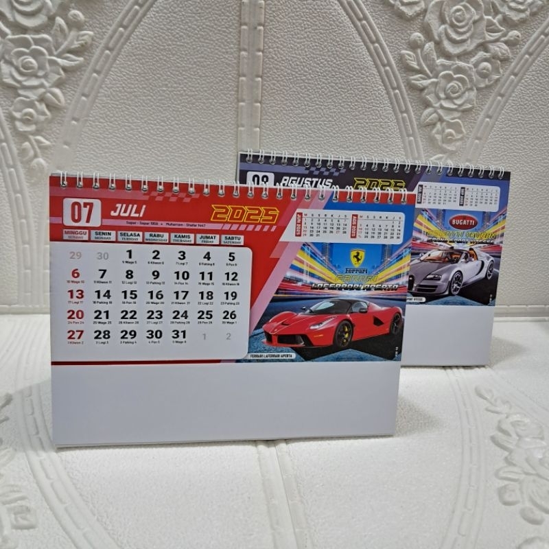 Jual Kalender Meja standar 2025 Gambar Mobil Sport | Shopee Indonesia