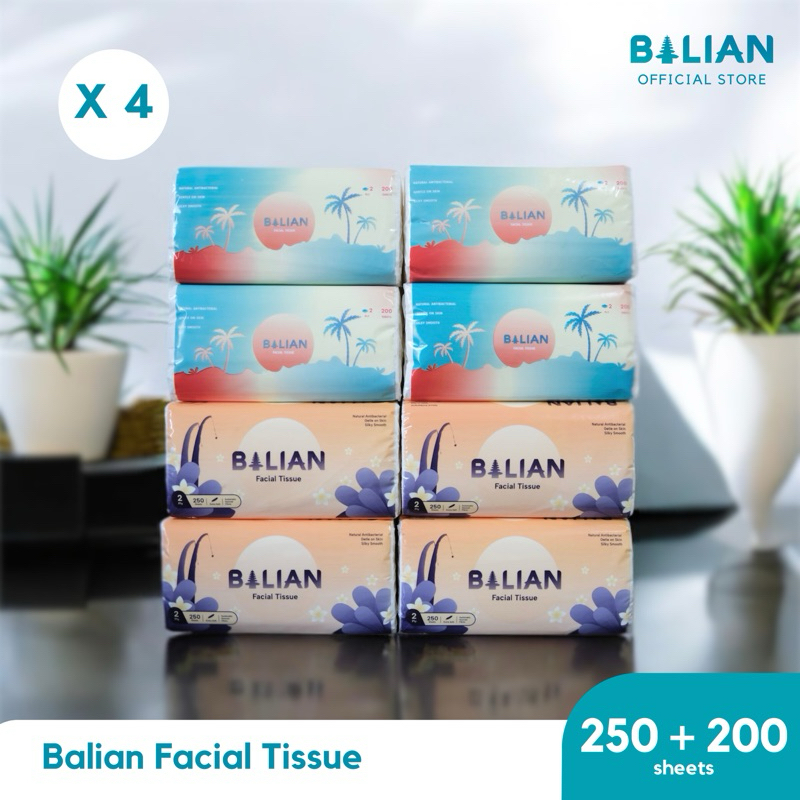 Jual Tisue PAKET HEMAT [250s X 4pcs] [200s X 4pcs] / Balian Facial ...