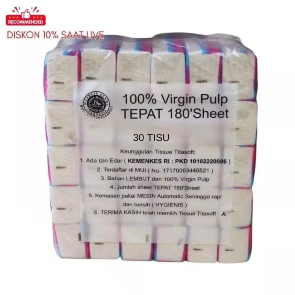 Jual [30 PACK TITASOFT 180S / TITASOFT 360S ] PAKET USAHA TISU TITA ...