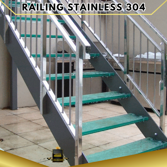Jual RAILING TANGGA STAINLESS PEMBATAS TANGGA RAILING BALKON STAINLESS ...