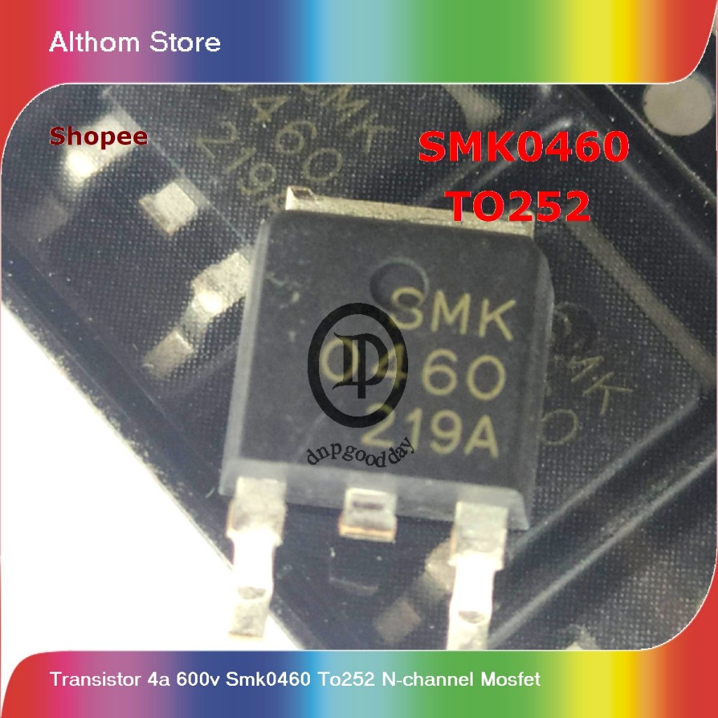 Jual transistor 4a 600v smk0460 to252 n-channel mosfet | Shopee Indonesia