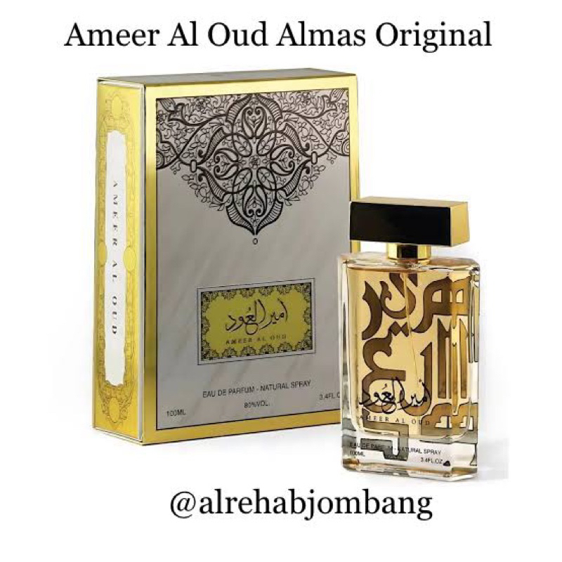 Jual Parfum Ameer Al Oud Gold by Almas 100ml Spray | Shopee Indonesia