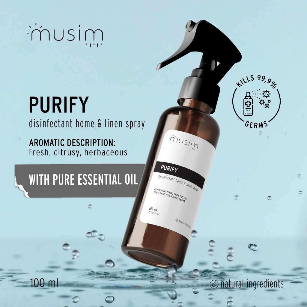 Jual Spray - Purify | Lemon Peppermint Disinfectant Home Linen Spray ...