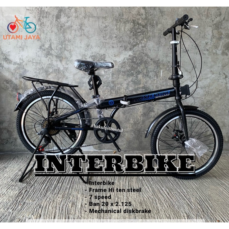 Jual Sepeda Lipat Ring 20 interbike | sepeda lipat Interbike ukuran 20 ...