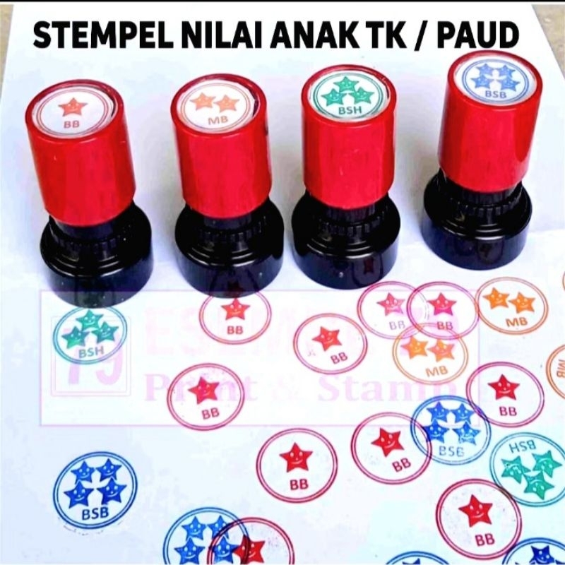 Jual Stempel Nilai Bintang Penilaian Guru TK / PAUD | Shopee Indonesia