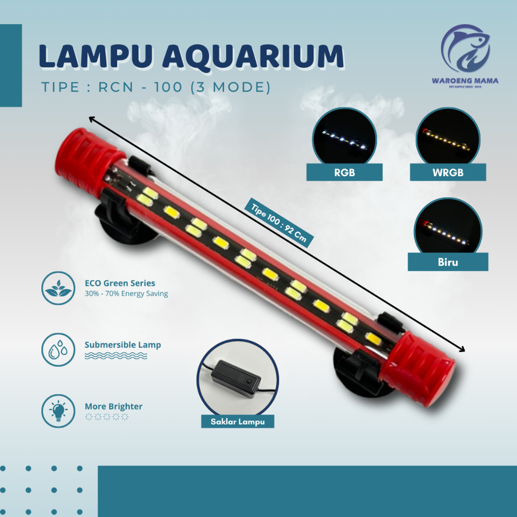 Jual Led celup lampu Recent Day and Night 3 Mode Warna N 20cm 30cm 40cm ...