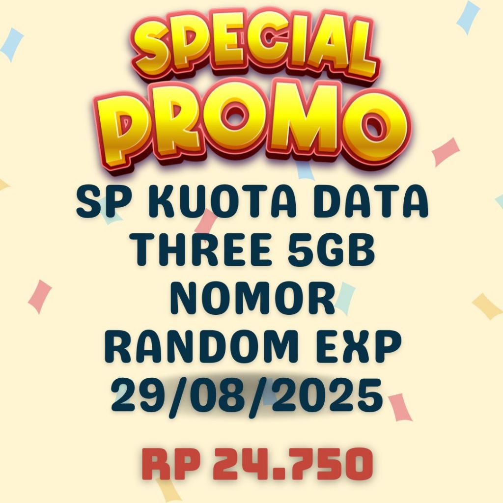 Jual Kartu Perdana KUOTA DATA THREE S+ ( Nomor ACAK/RANDOM ) KHUSUS ...