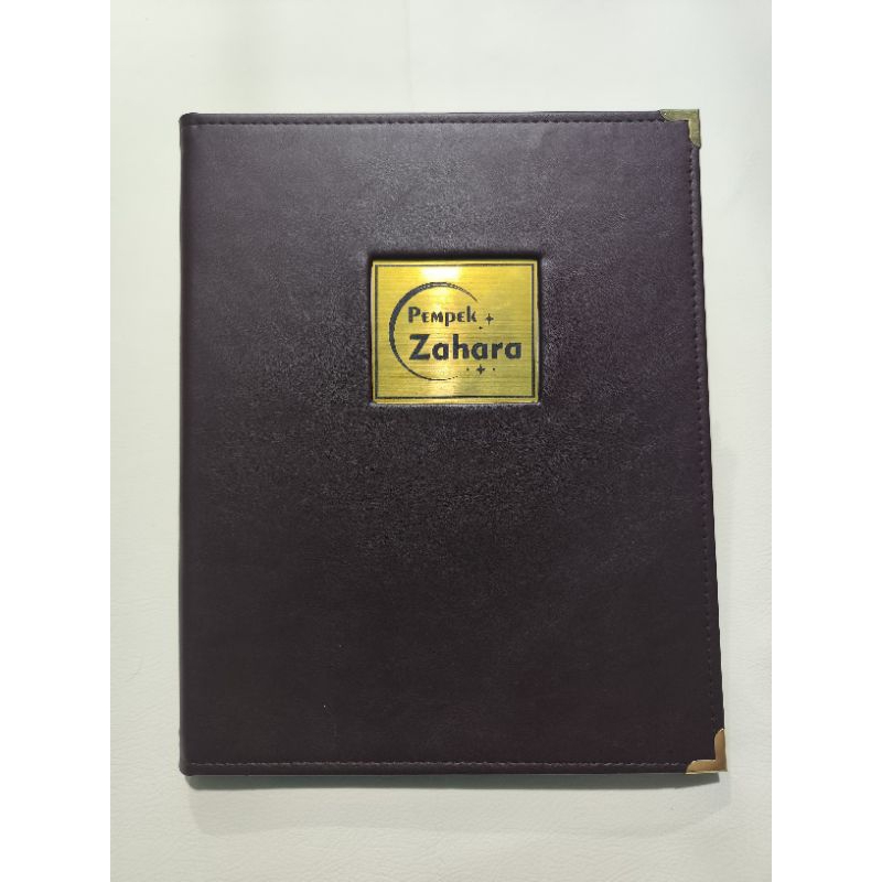 Jual Buku Menu Cafe Bahan Kulit Logo Grapo Ukuran A4 | Shopee Indonesia