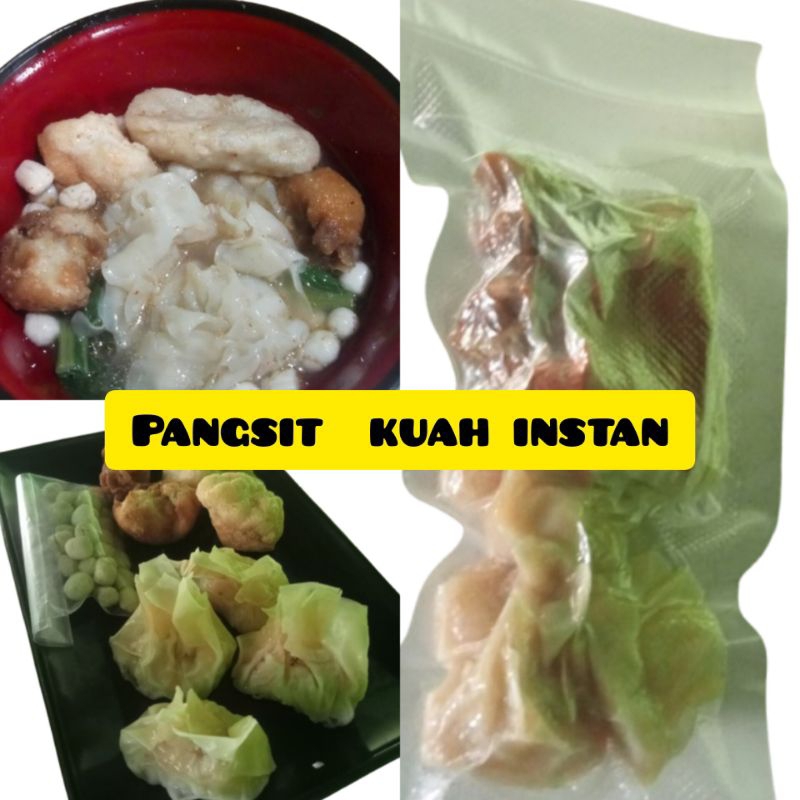 Jual pangsit kuah instan varian origional dan pangsit Chili oil lekoh ...