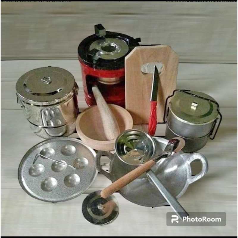 Jual Kompor Mini Mainan Masak Masakan Paket Rantang,Panci,Wajan ...