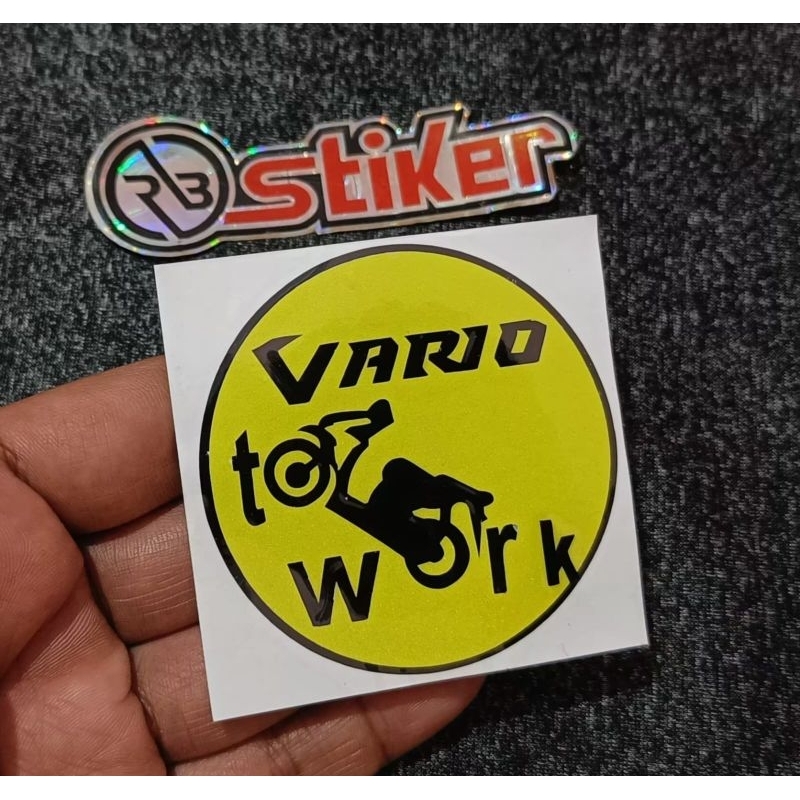 Jual Stiker cutting Vario To Work stiker motor vario | Shopee Indonesia