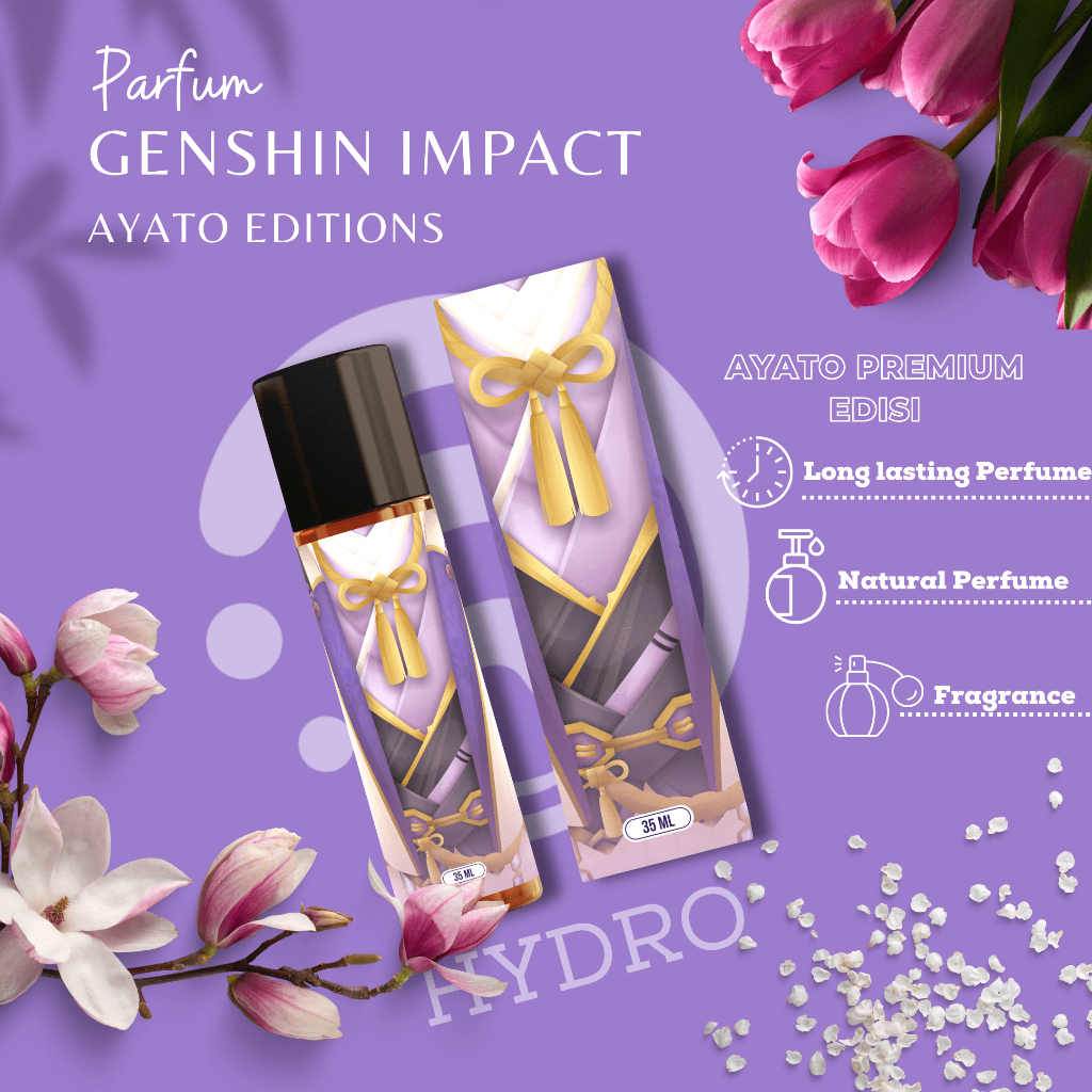 Jual Parfum Anime Genshin Impact Luceat Edisi Ayato 35ml | Parfum Pria ...