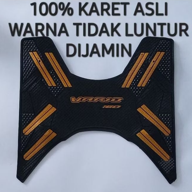 Jual karpet motor vario 160 / pijakan motor honda VARIO 160/ tatakan alas kaki karet keset motor ...