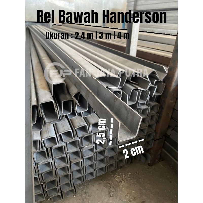 Jual Rel Bawah Handerson | Rel Bawah Pintu Sliding Pintu Lipat | Shopee ...