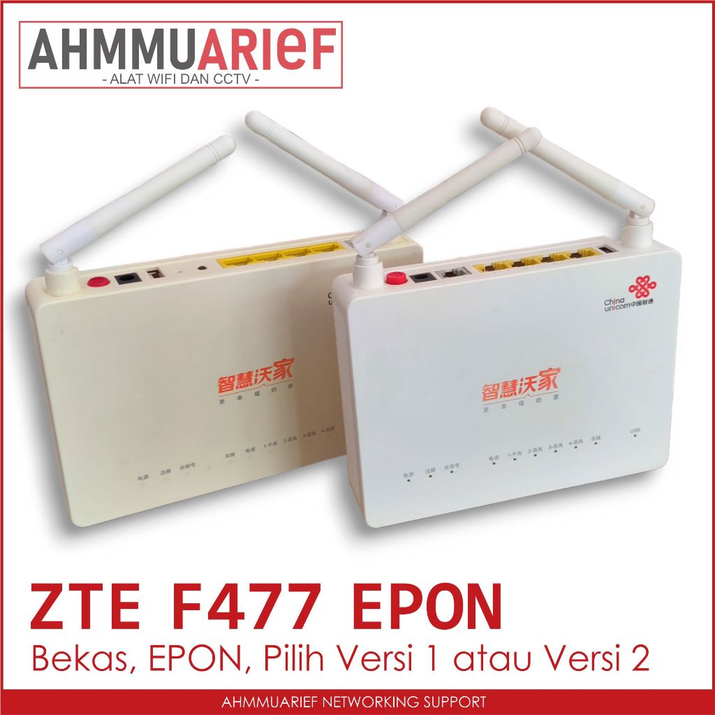 Jual ONT EPON ONU ZTE ZXHN F477 ACCESS POINT WIRELESS WIFI BUKAN F450 ...