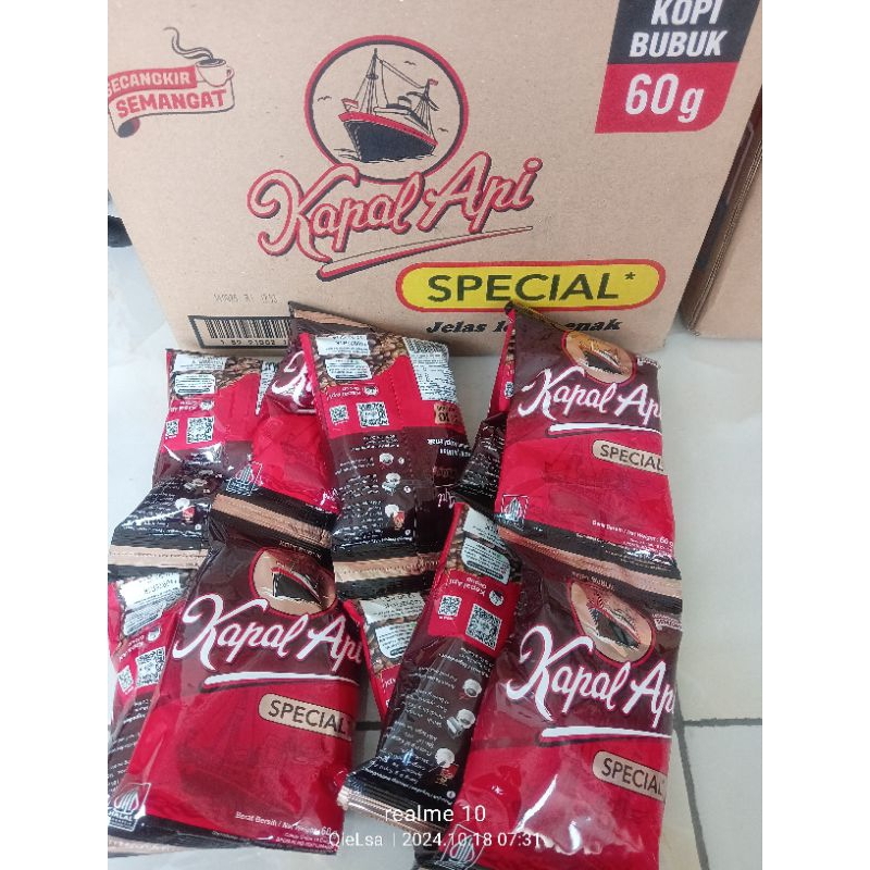Jual kopi kapal api 60 g 1 rtg isi 10 sachet | Shopee Indonesia