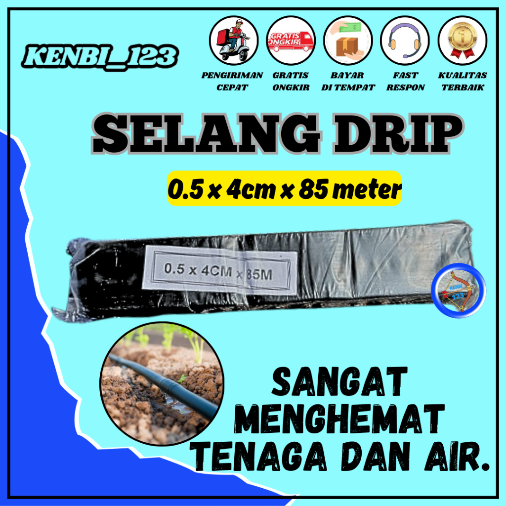 Jual Selang Infus Tanaman Selang Drip 5 mikron 4cm 85 meter - Pipa 3/4 ...