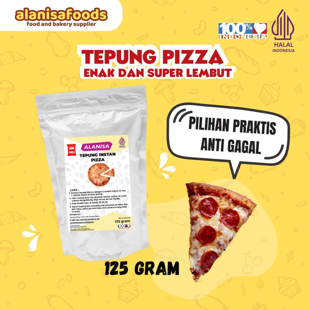 Jual TEPUNG PIZZA INSTAN 125GR | Shopee Indonesia