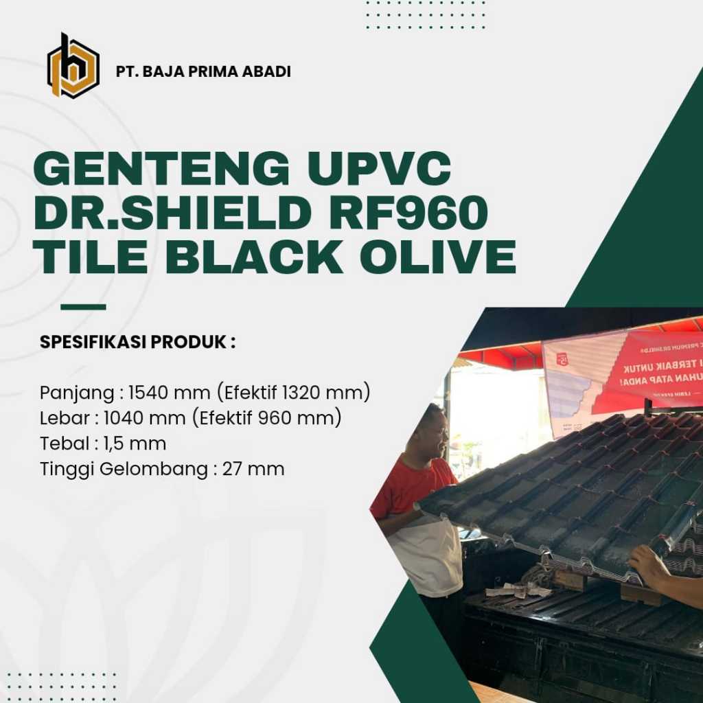 Jual GENTENG UPVC DR. SHIELD RF960 | Shopee Indonesia