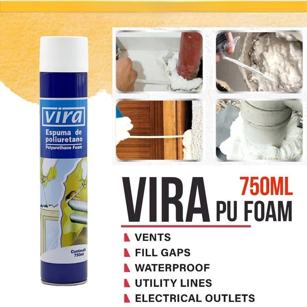 Jual Pu Foam Lem Sealant Spray Busa Polyurethane New Vira Foam ...