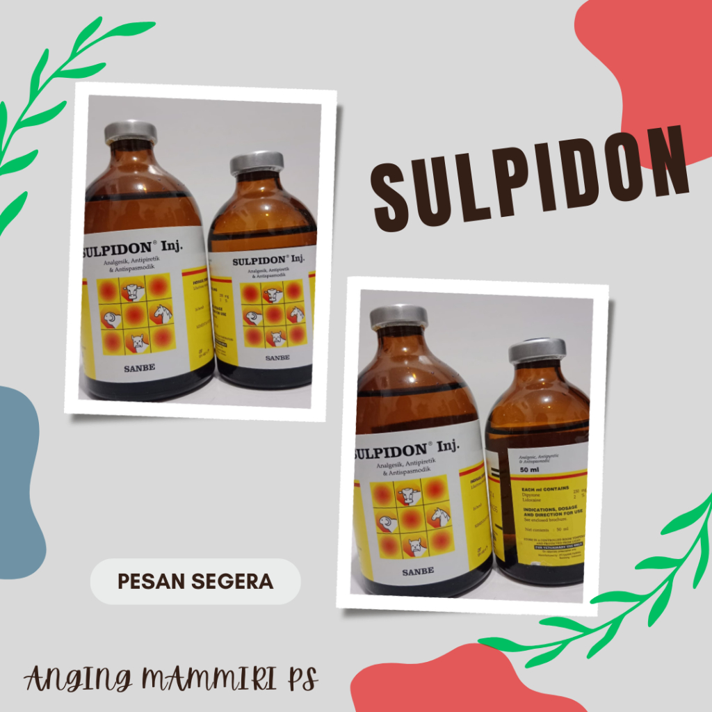Jual SULPIDON INJ (Obat pereda nyeri sakit hewan) | Shopee Indonesia