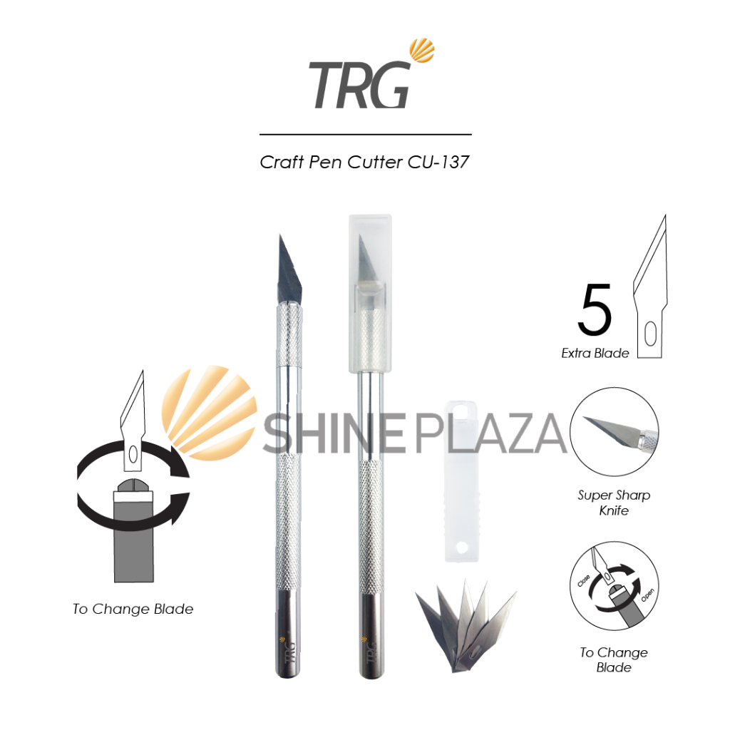 Jual TRG Craft Pen Cutter Art Hobby Knife CU-137 - Pisau Seni Ukir ...