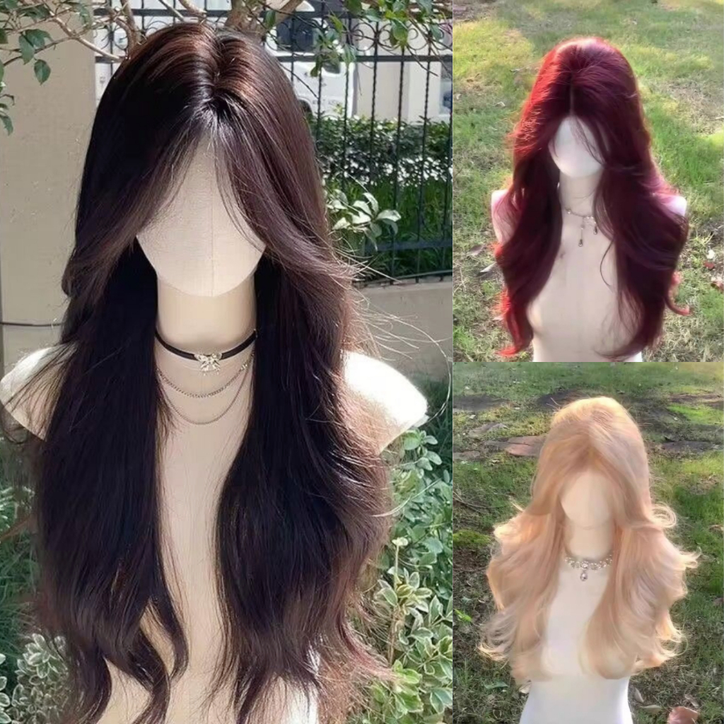 Jual Wig wanita full kepala wig rambut panjang curly wig panjang ...