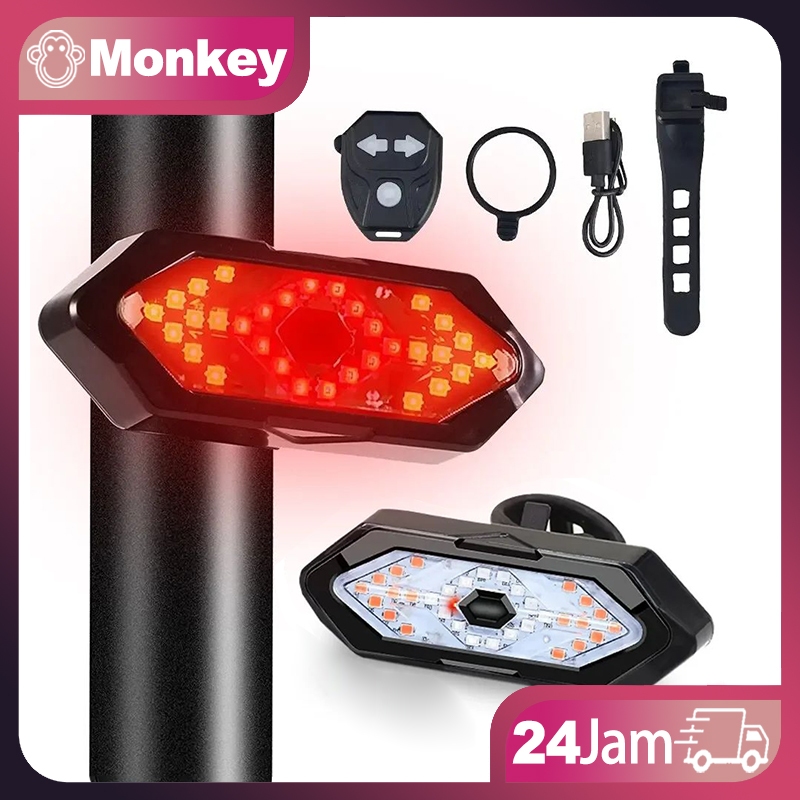 Jual Lampu sepeda/lampu led sepeda Belakang Dengan Sein Wireless Sen ...