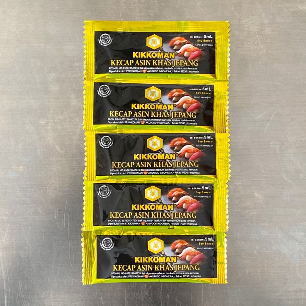 Jual Kikkoman Kecap Asin Khas Jepang Sachet 5ml / Shoyu / Soy Sauce ...
